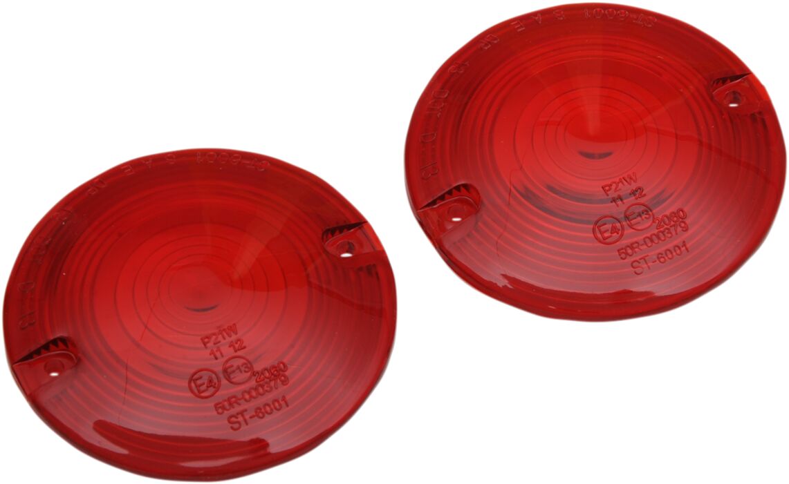 Replacement Red Turn Signal Lenses - Downtown American Motorcycles